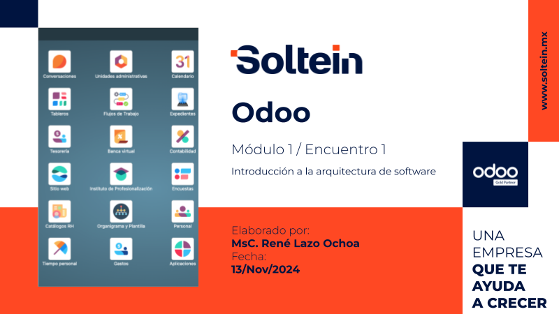 Módulo 1: Introducción a la Arquitectura de Odoo Encuentro 1 | EVA Soltein